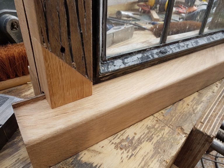 Timber Frame With Brick Panels & Sole Plate Repair Including Lime ...